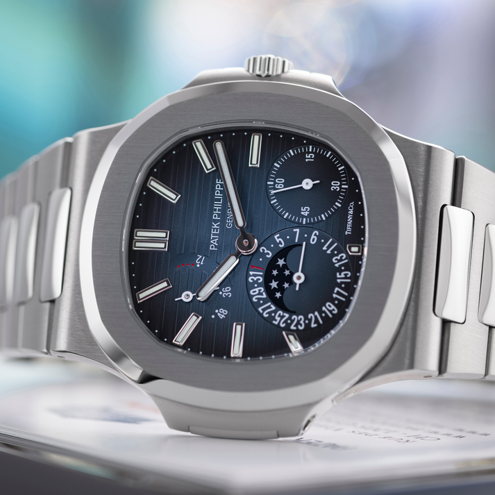 Patek Philippe, Ref.5712/1A "Tiffany Dial" Nautilus Moonphase | Phillips